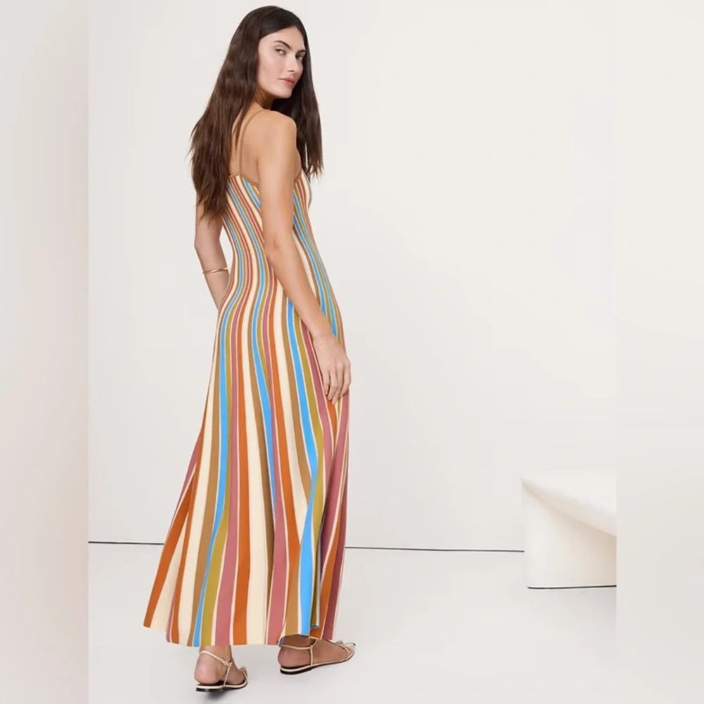 Banana Republic | Dresses | New Banana Republic Pink Vertical Stripe ...